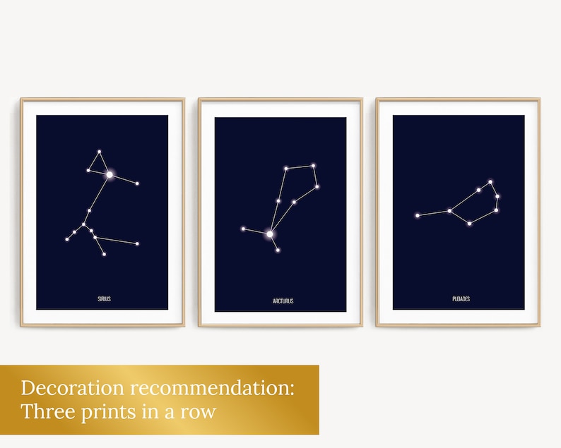 Sirius Star Poster, Canis Major Constellation Poster, Canis Major ...