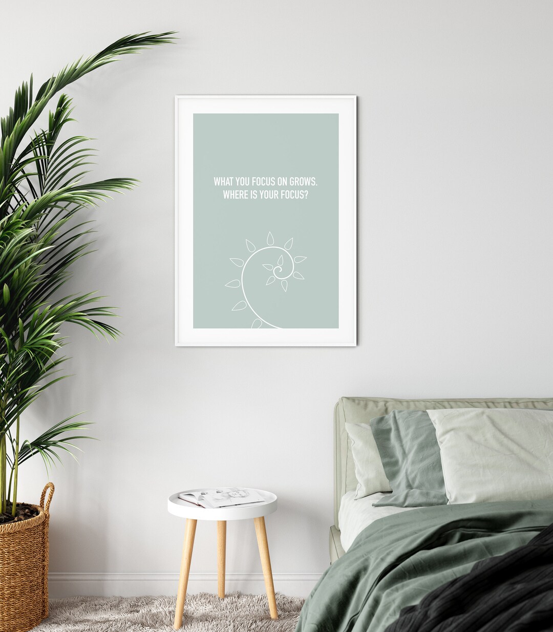 Focus Poster, Motivational Poster, Inspirational Wall Art, Success ...