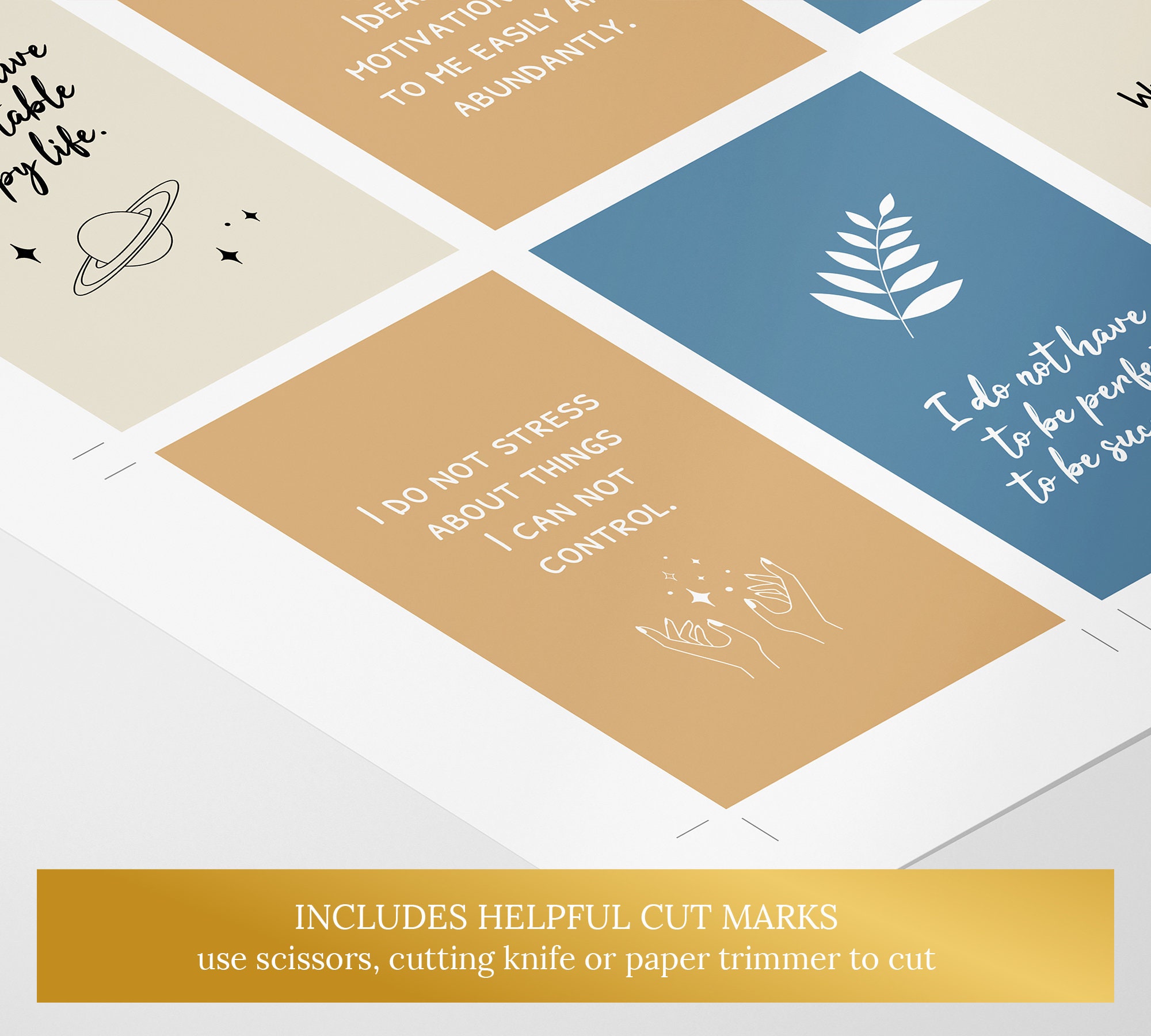 Printable Affirmation Cards, Affirmations for Success, Daily ...