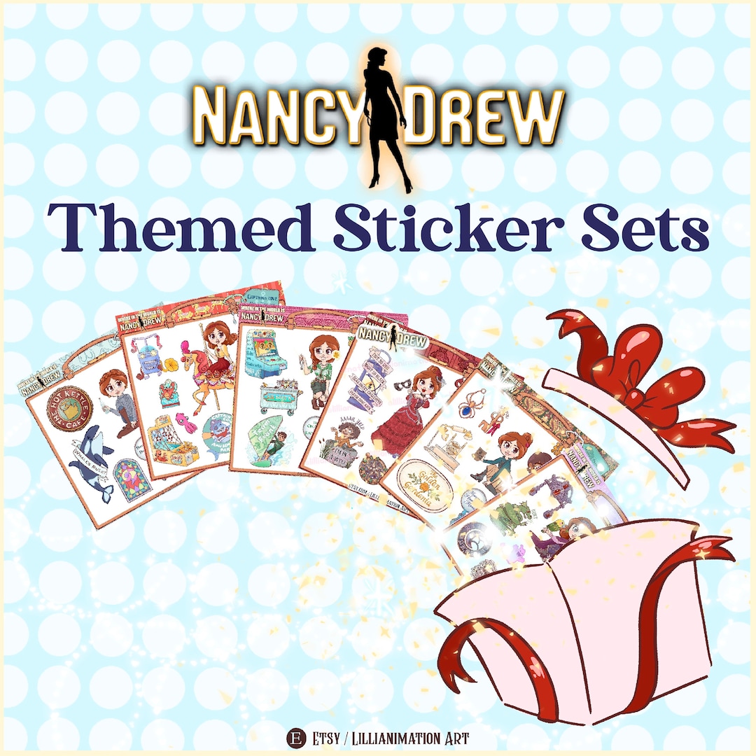 Nancy Drew- Themed Stickers Sets- Retro Game Inspired- Laptop Gaming ...