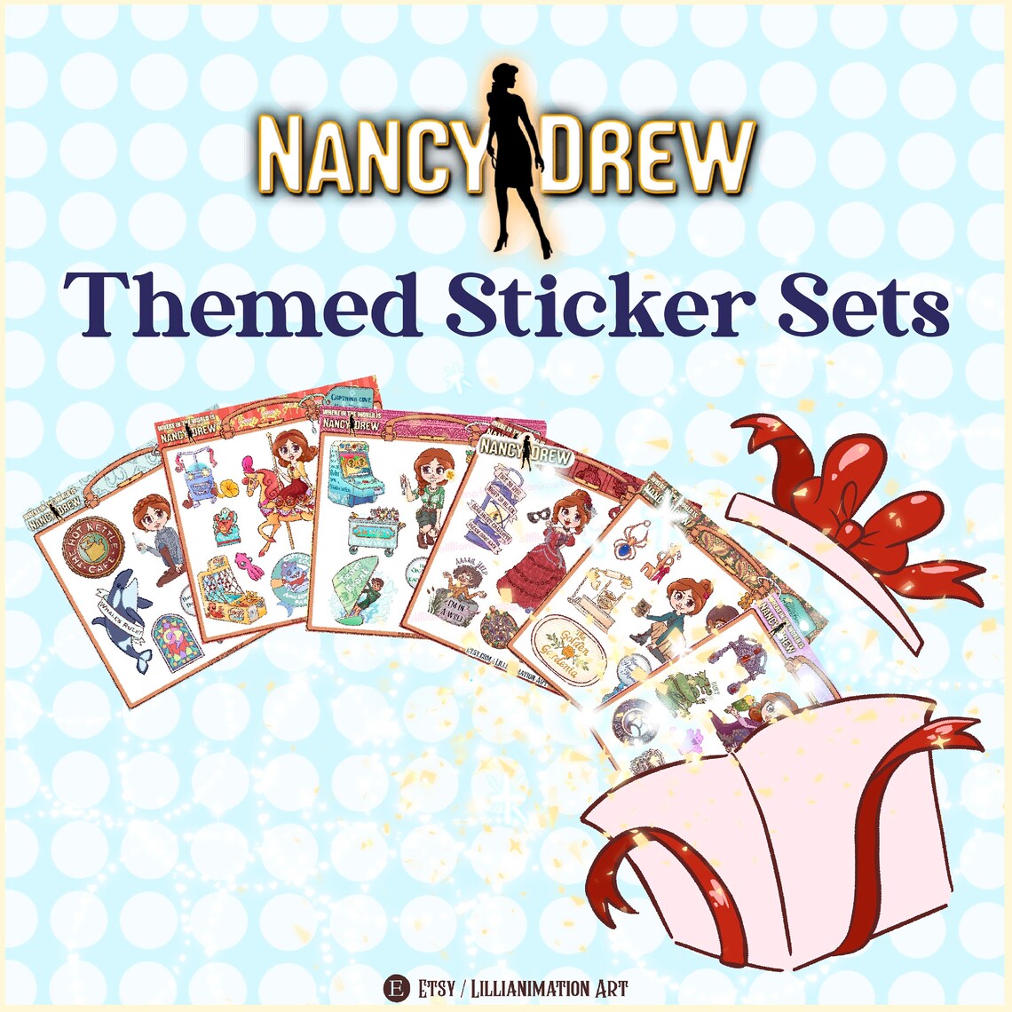Nancy Drew- Themed Stickers Sets- Retro Game Inspired- Laptop Gaming ...