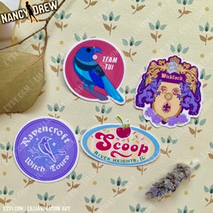 Nancy Drew Icon Stickers- Stylized Laptop Gaming Water Bottle Stickers ...