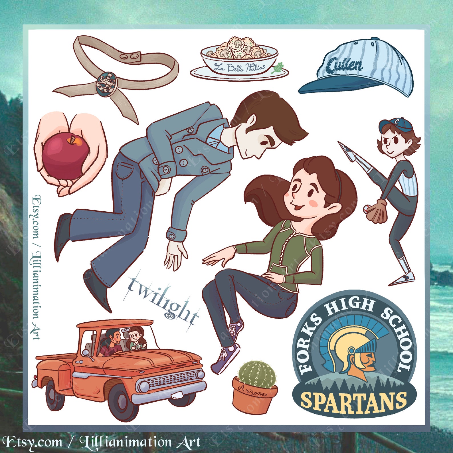 Twilight Saga - Sticker Sheet- Laptop Gaming Stickers Gift - Etsy