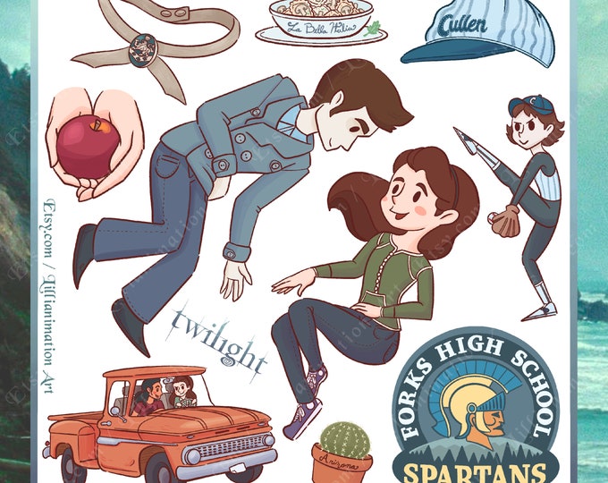 Twilight Saga - Sticker Sheet- Laptop Gaming Stickers Gift - Etsy