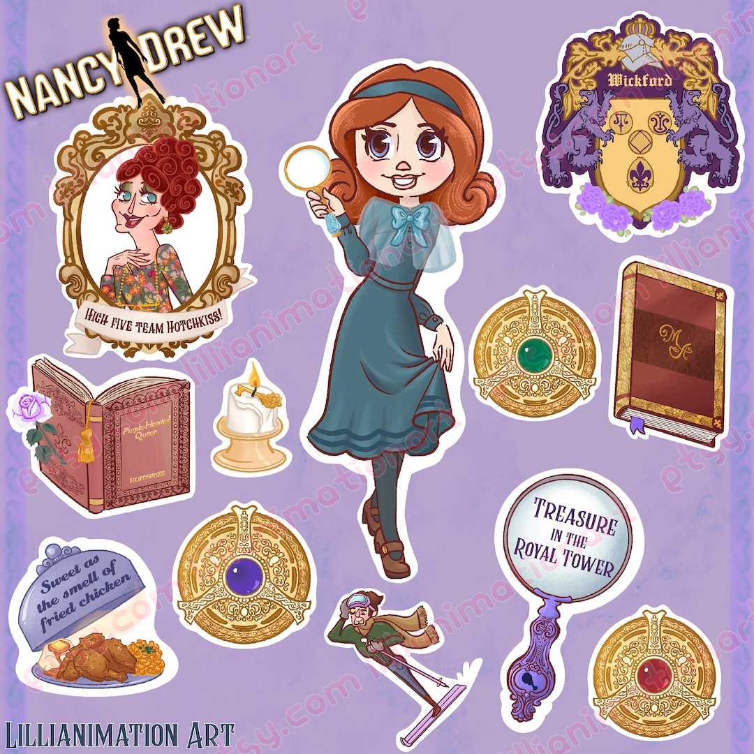 Nancy Drew- Treasure in the Royal Tower- Sticker Sheet - Stylized ...