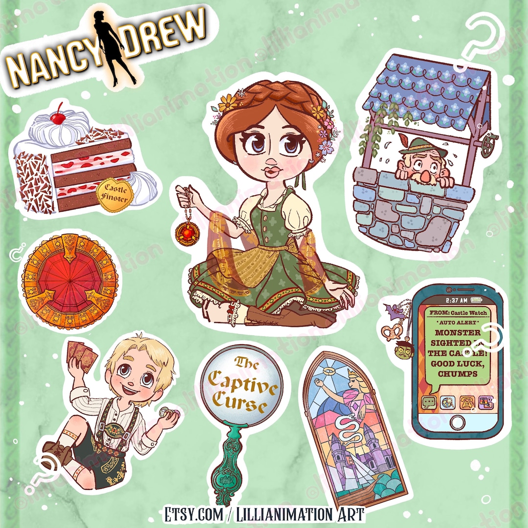 Nancy Drew- Captive Curse- Sticker Sheet - Etsy