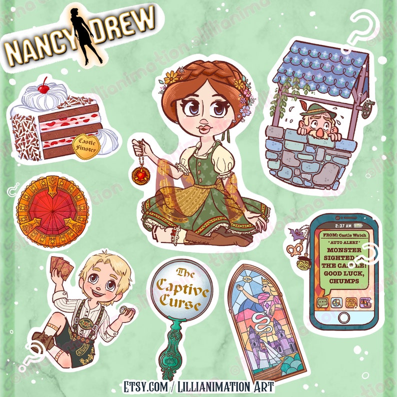 Nancy Drew- Captive Curse- Sticker Sheet - Etsy