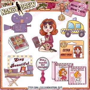Nancy Drew- Stay Tuned for Danger- Sticker Sheet - Etsy
