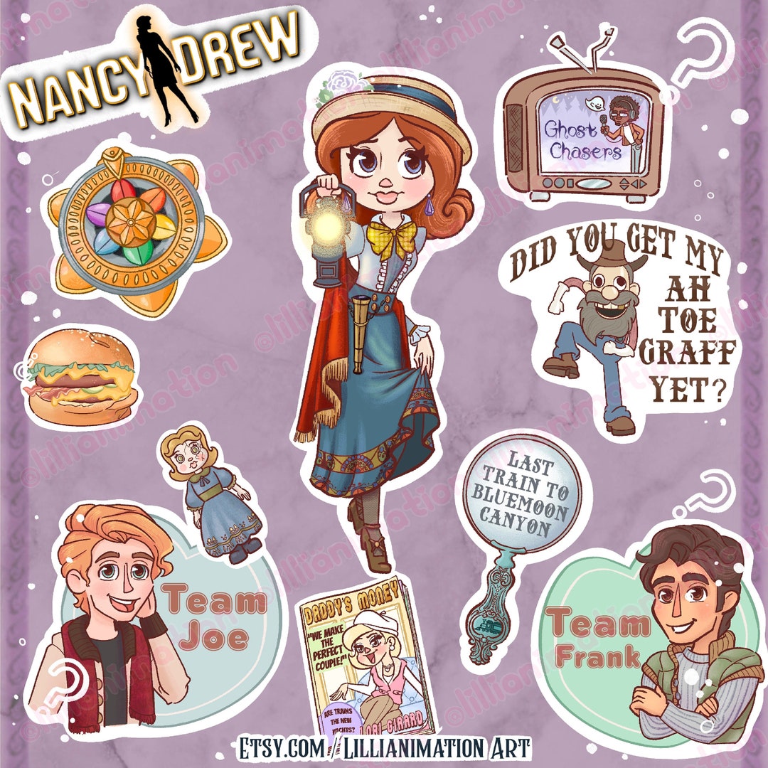 Nancy Drew- Last Train to Bluemoon Canyon- Sticker Sheet - Laptop ...