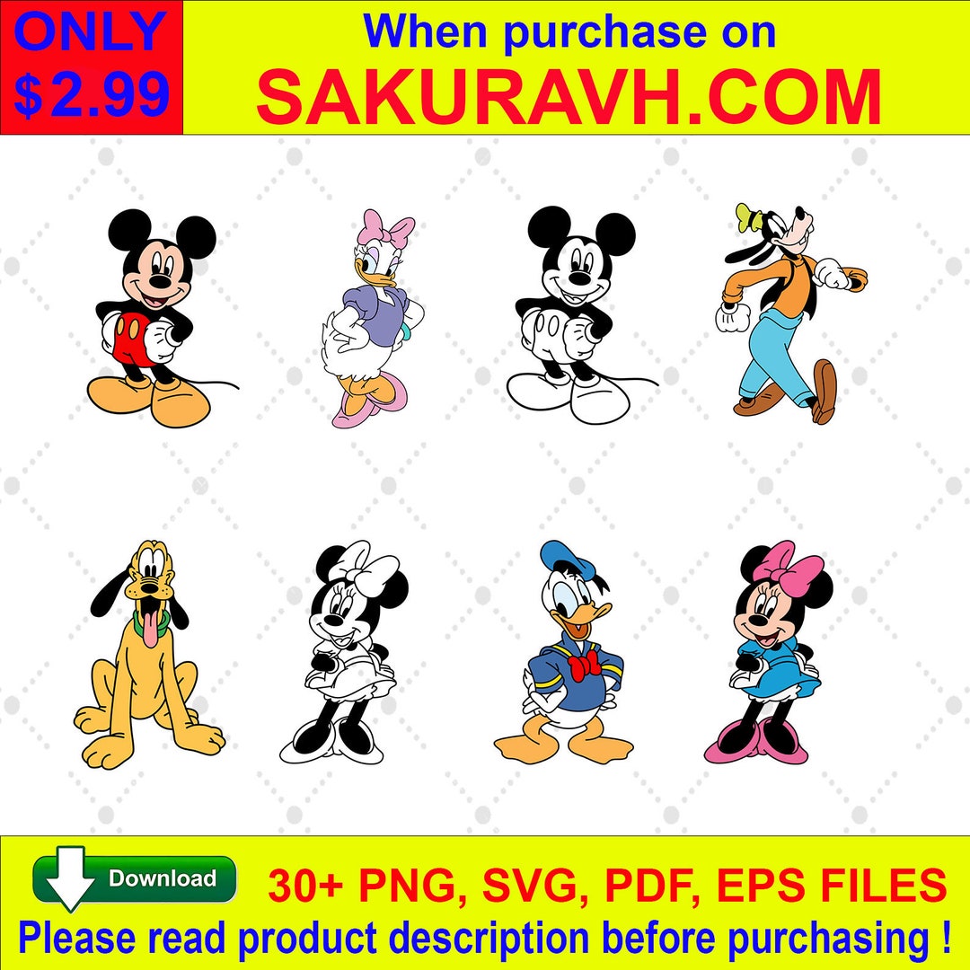 30 Mouse Vector SVG Bundle, Clipart, Eps, Png Bundle, Ai, Pdf, Layered ...