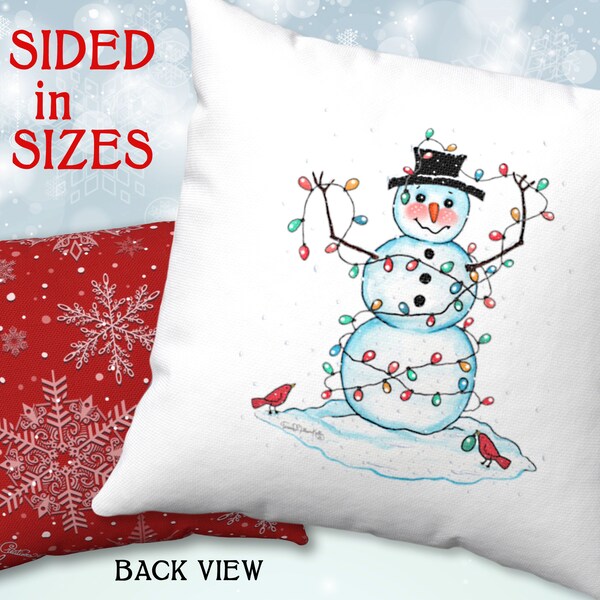 Snowman Pillow - Etsy
