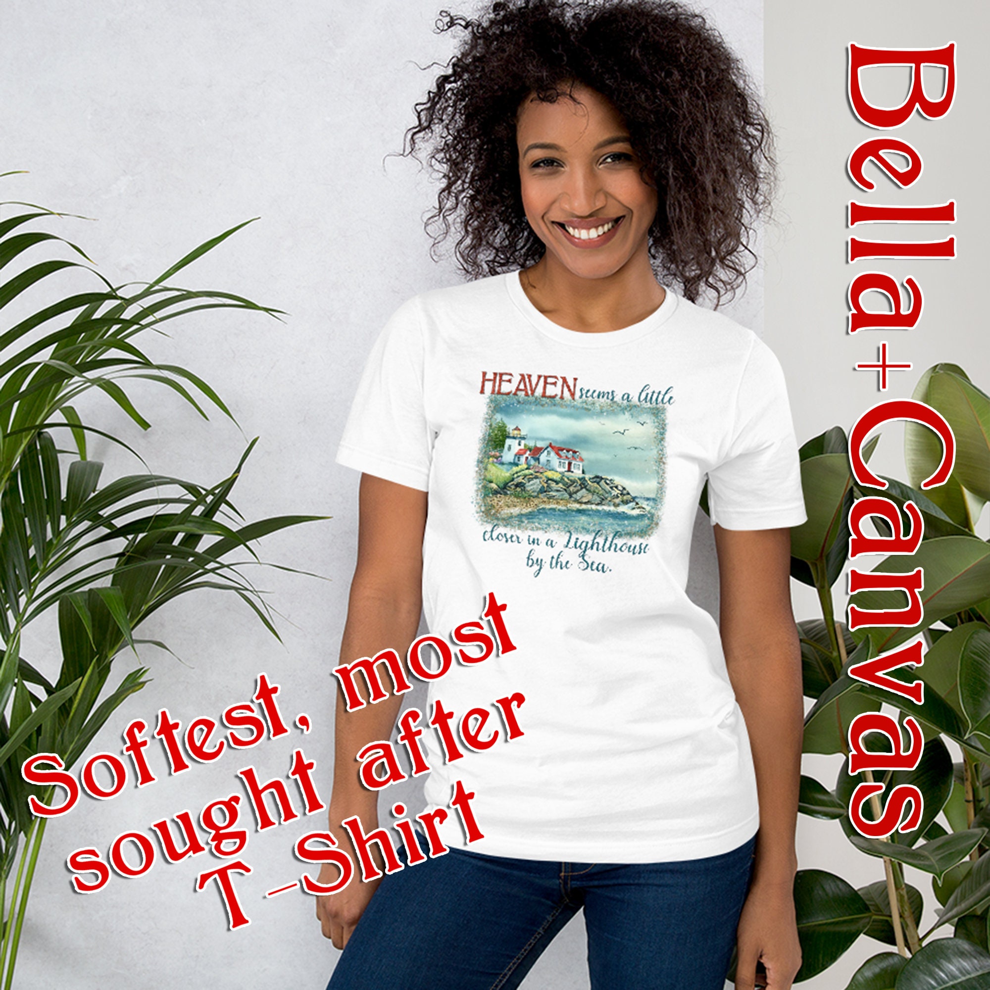 Lighthouse T Shirt, Coastal T Shirt, Heaven Tee, Nautical Shirt ...