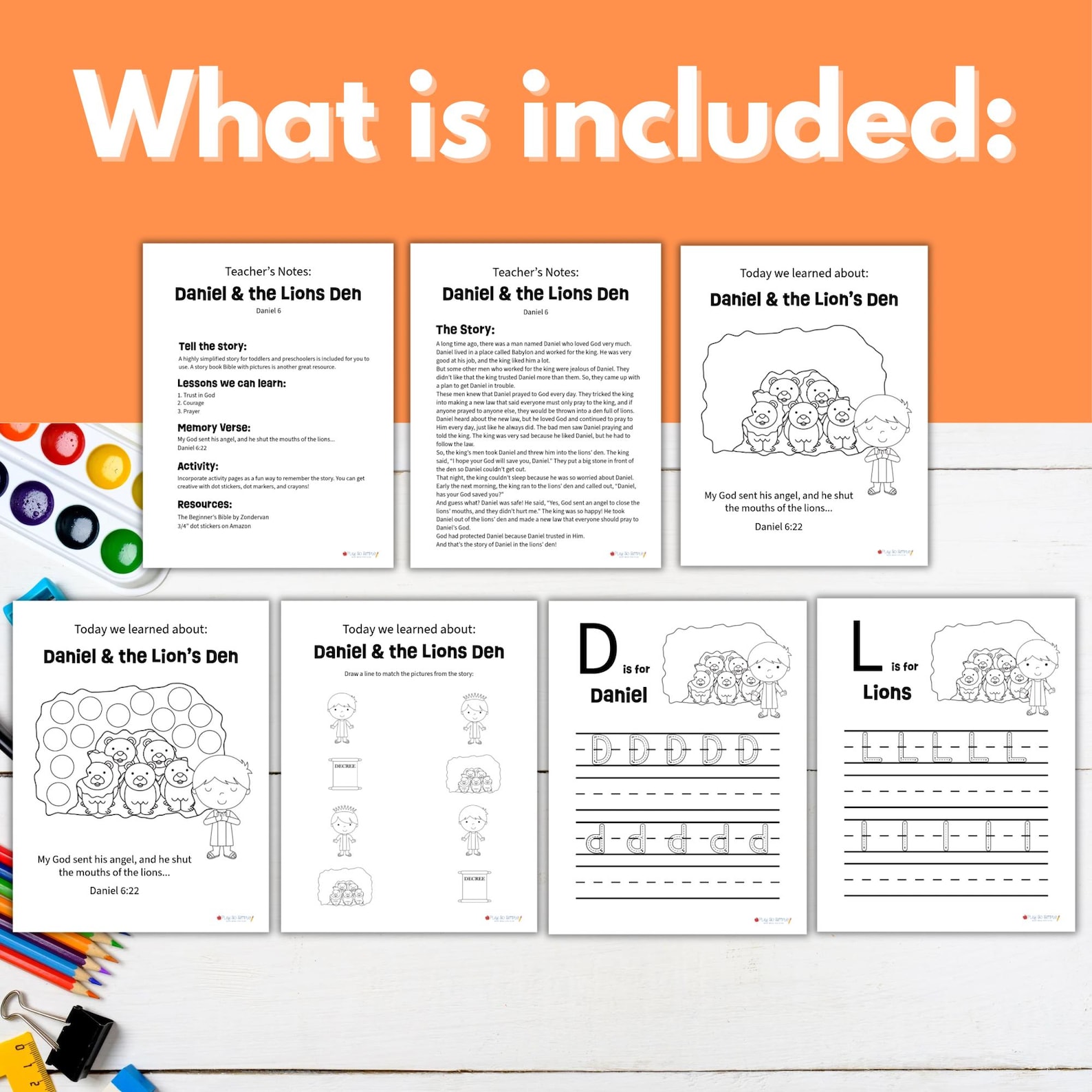 Daniel and the Lions Bible Lesson, Sunday School Activities, Daniel ...
