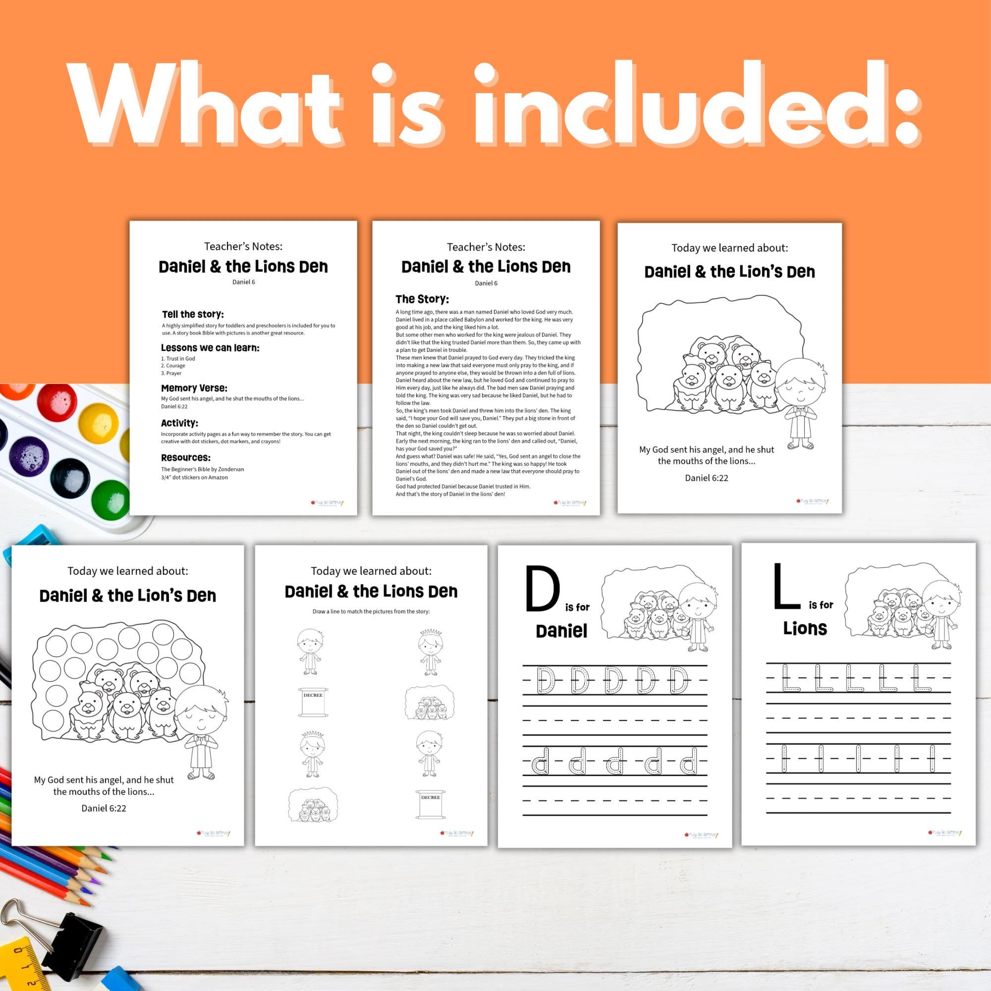 Daniel and the Lions Bible Lesson, Sunday School Activities, Daniel ...