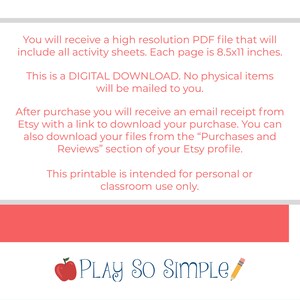 Printable Pen Pal Kit for Preschool and Kindergarten, 3 Month Set of ...