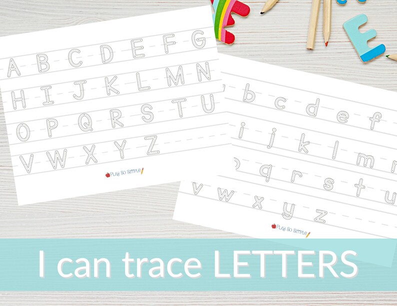 I Can Trace My Letters, Alphabet Printables, Handwriting Practice for ...