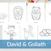 David and Goliath Dot Marker, Sunday School Activities, David and ...