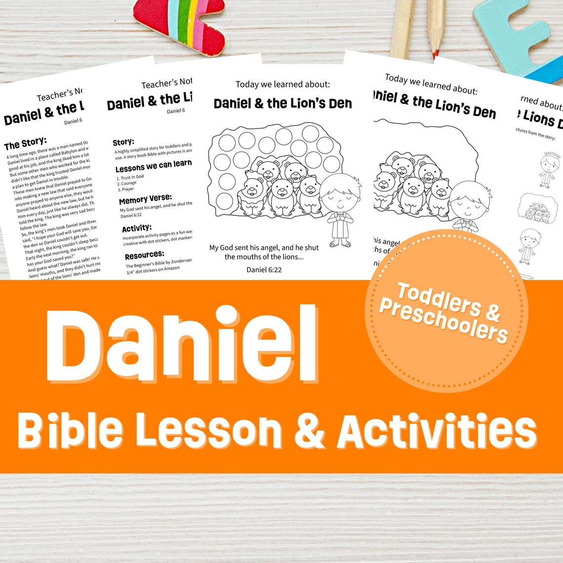 Daniel and the Lions Bible Lesson, Sunday School Activities, Daniel ...