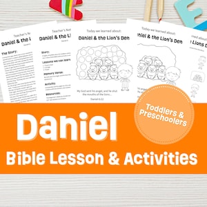 Daniel and the Lions Bible Lesson, Sunday School Activities, Daniel ...