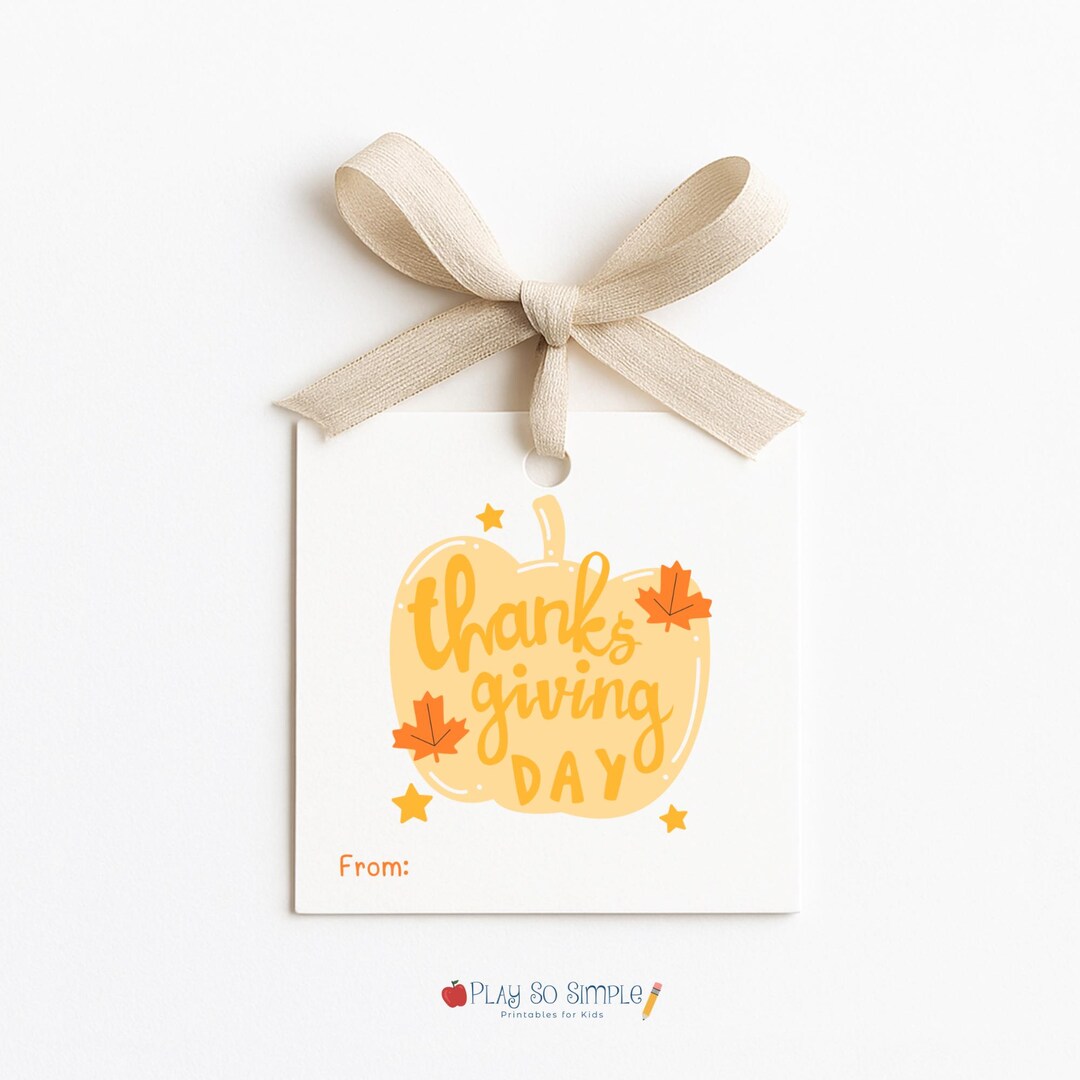 Thanksgiving Gift Tag | Happy Thanksgiving Gift Tag | Fall Teacher ...