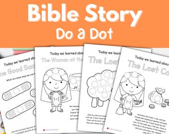 Bible Do a Dot, Sunday School Activities, Bible Preschool Activity, the ...