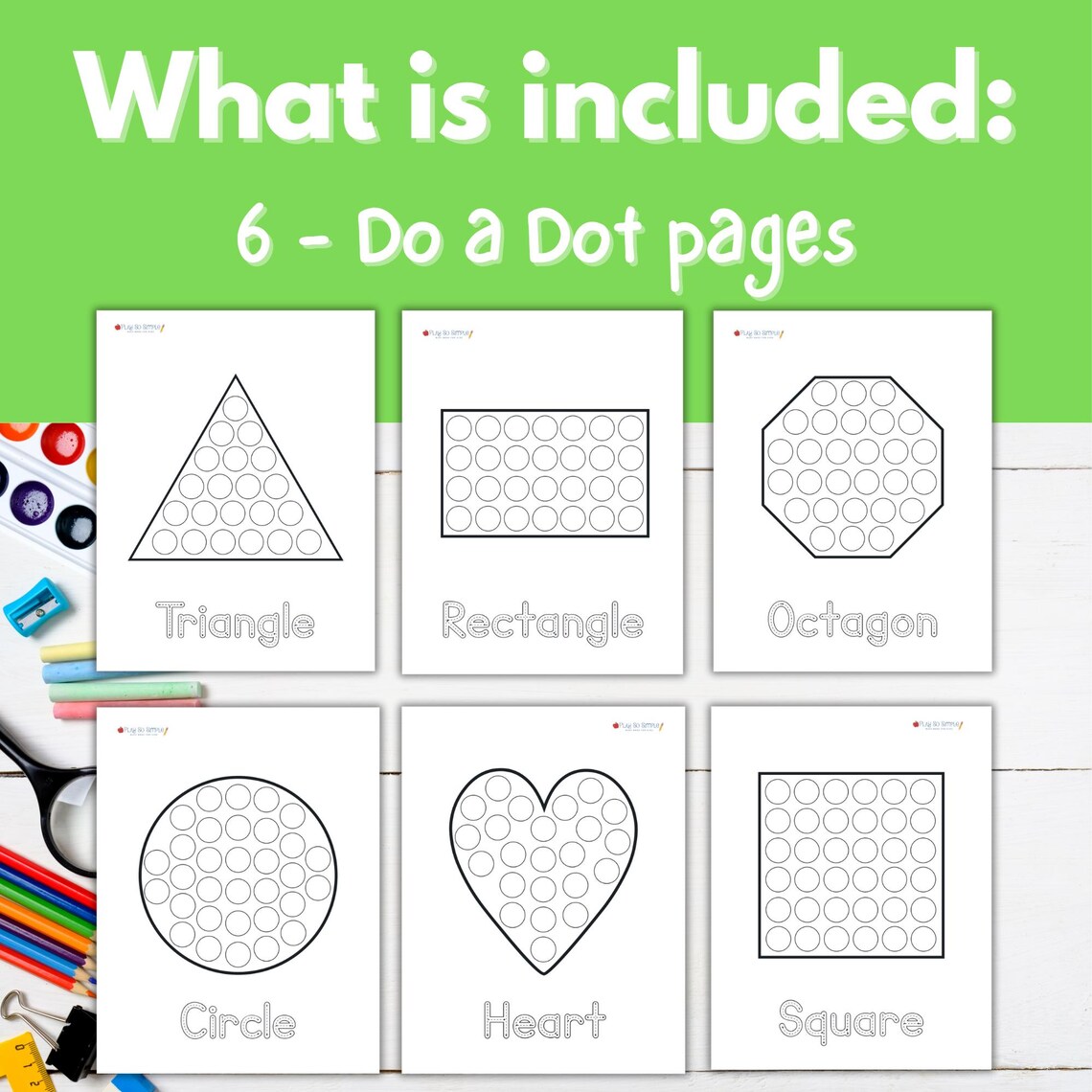 Shapes Dot Printables, Learn Shapes Dot Marker Printables, Do A Dot for ...