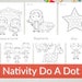 Christmas Nativity Dot Printables, Christmas Nativity Dot Marker ...