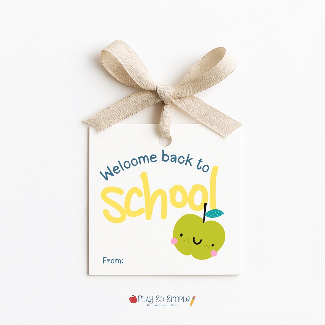 Printable Teacher Gift Tag | Back to School Favor Tag | 2.5 X 2.5 ...