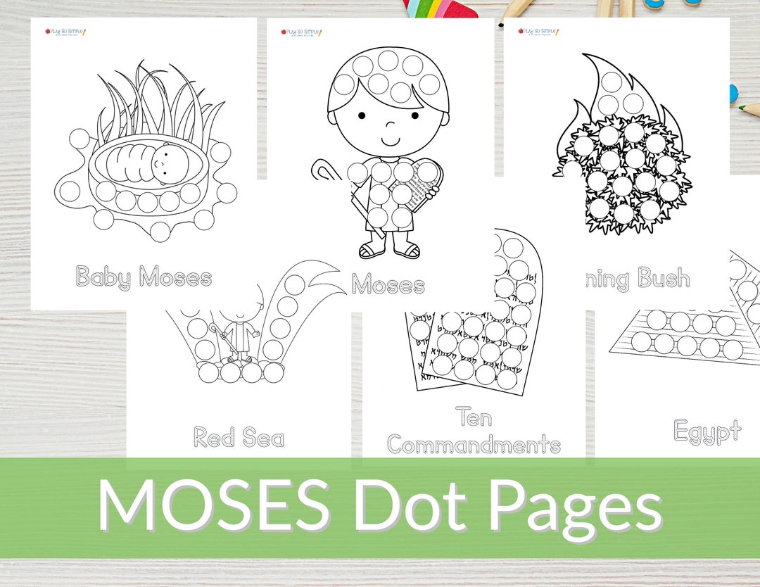 Moses Dot Marker, Sunday School Activities, Moses Bible Story, Moses ...