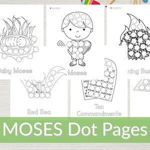 Moses Dot Marker, Sunday School Activities, Moses Bible Story, Moses ...