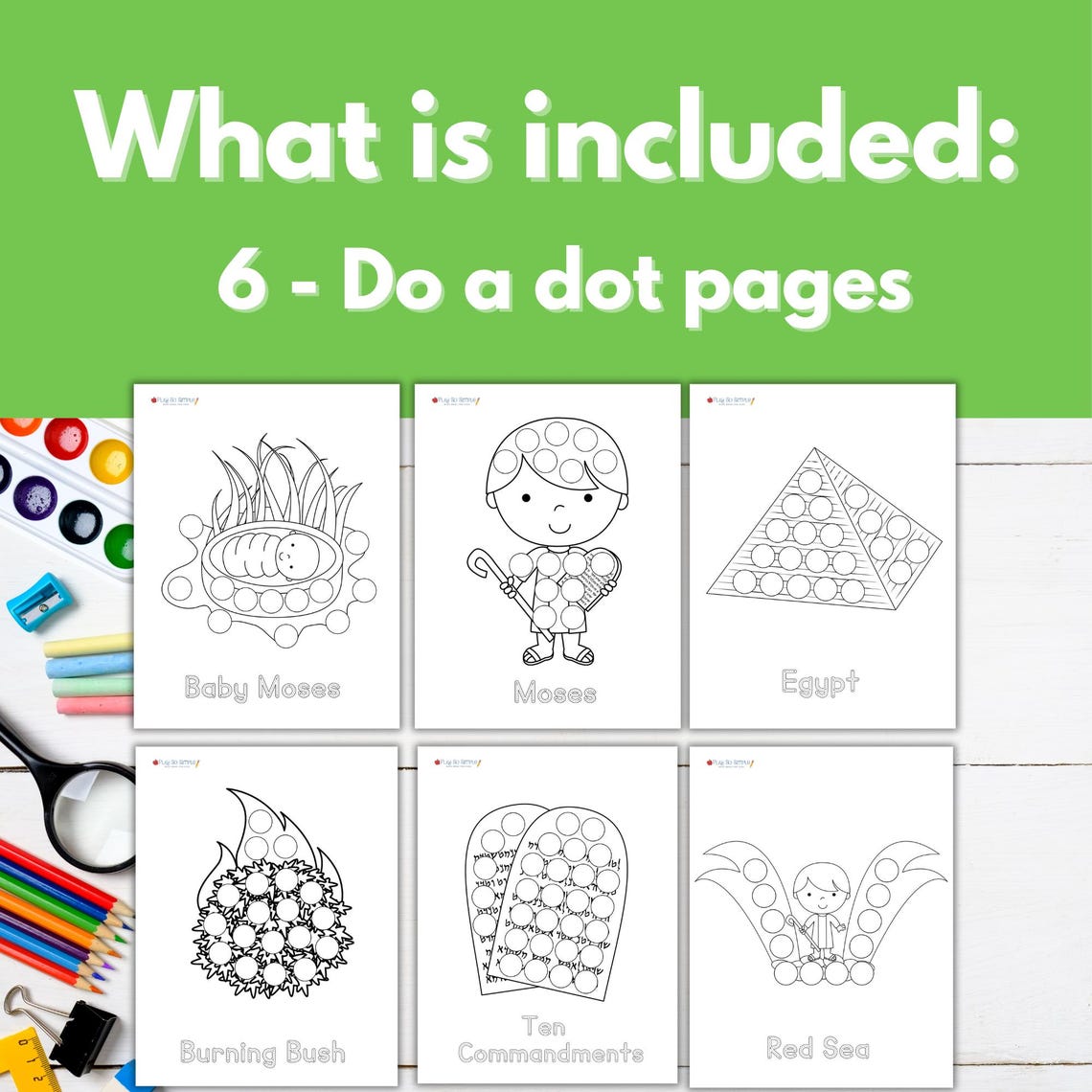 Moses Dot Marker, Sunday School Activities, Moses Bible Story, Moses ...