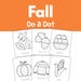 Fall Dot Printables, Fall Dot Marker Printables, Do A Dot for Toddlers ...