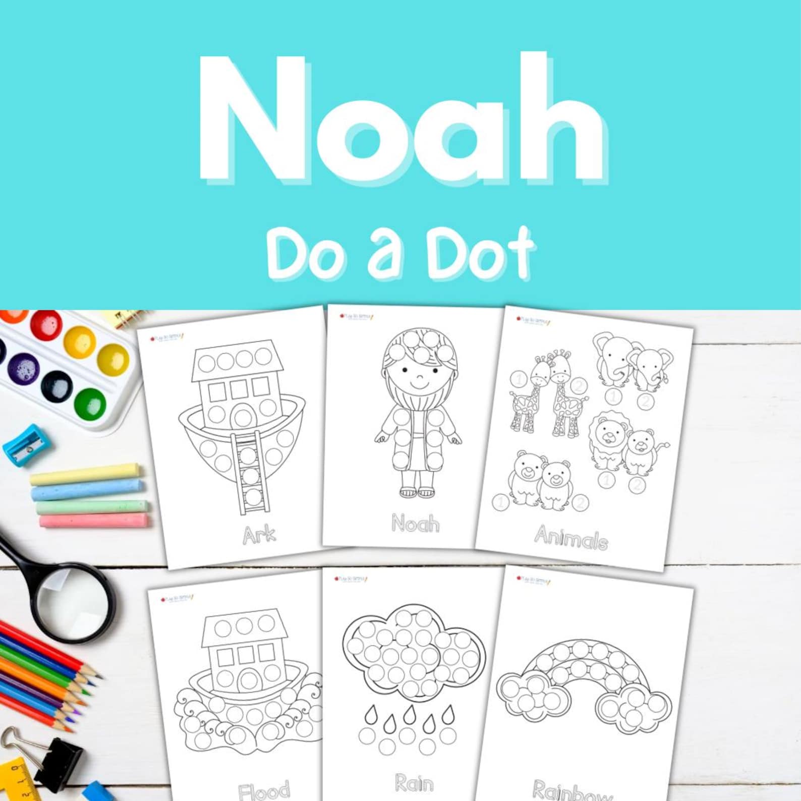 Noah Dot Marker, Sunday School Activities, Noah Bible Story, Noah Dot ...