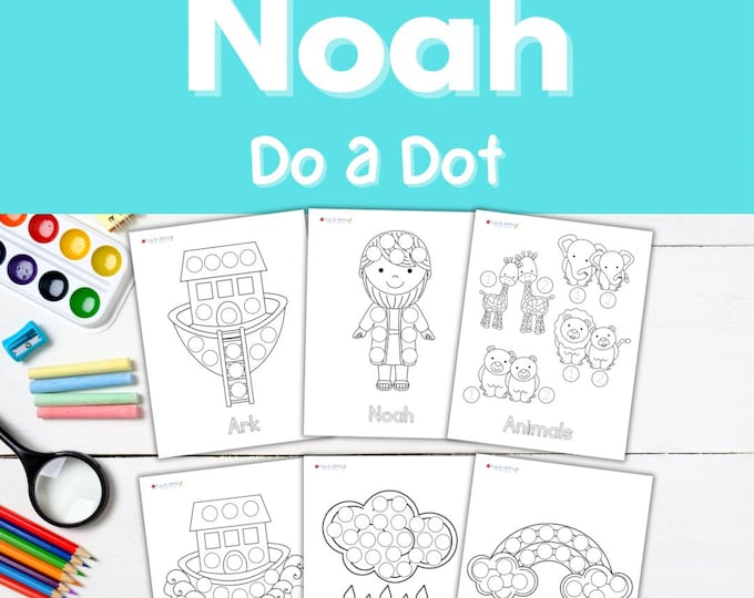 Noah Dot Marker, Sunday School Activities, Noah Bible Story, Noah Dot ...