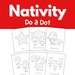 Christmas Nativity Dot Printables, Christmas Nativity Dot Marker ...