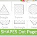 Shapes Dot Printables, Learn Shapes Dot Marker Printables, Do A Dot for ...