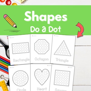 Shapes Dot Printables, Learn Shapes Dot Marker Printables, Do A Dot for ...