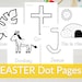 Easter Dot Printables, Easter Bible Story Dot Marker Printables, Sunday ...