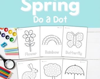 Summer Dot Printables, Summer Dot Marker Printables, Do A Dot for ...