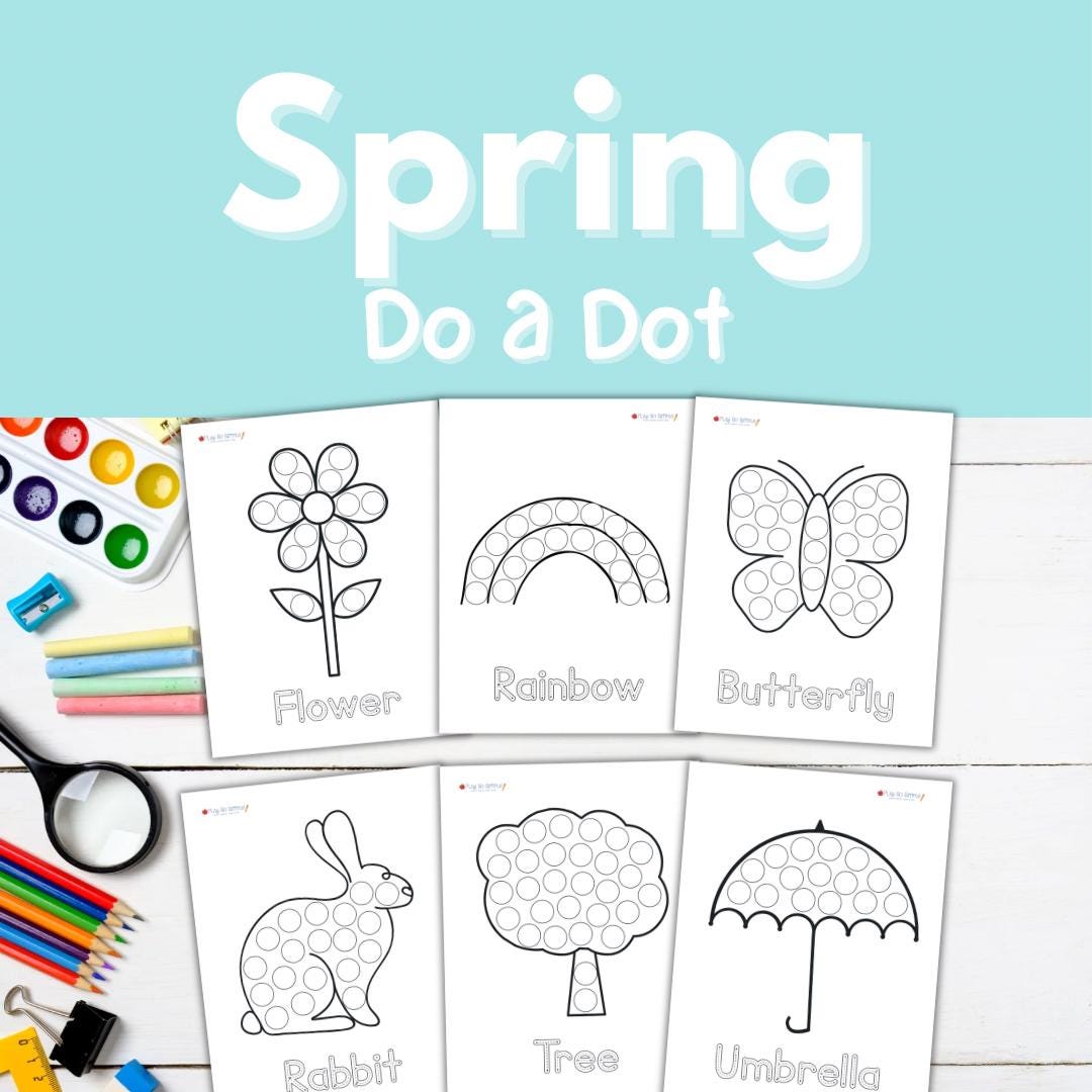 Spring Dot Printables, Spring Dot Marker Printables, Do A Dot for ...
