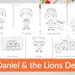 Daniel and the Lions Den Dot Marker, Sunday School Activities, Daniel ...