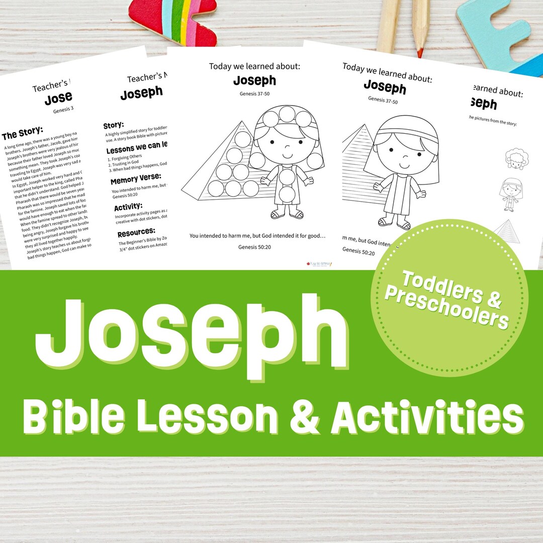 Joseph Bible Lesson, Sunday School Activities, Joseph Bible Story ...