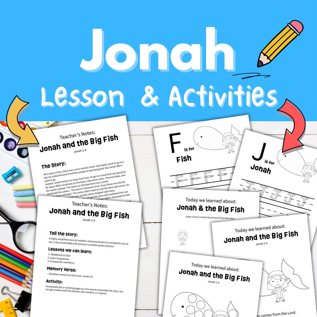 Jonah Bible Lesson, Sunday School Activities, Jonah Bible Story, Jonah ...