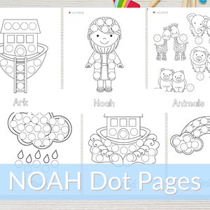 Noah Dot Marker, Sunday School Activities, Noah Bible Story, Noah Dot ...
