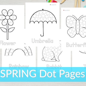 Spring Dot Printables, Spring Dot Marker Printables, Do A Dot for ...