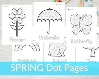 Summer Dot Printables, Summer Dot Marker Printables, Do A Dot for ...