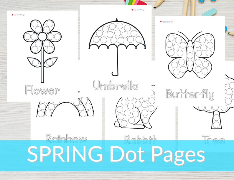 Spring Dot Printables, Spring Dot Marker Printables, Do A Dot for ...