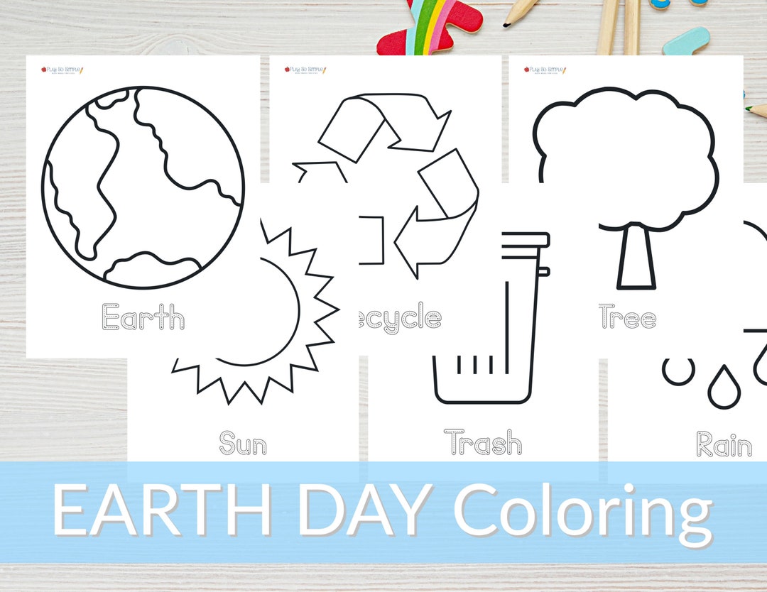 Earth Day Coloring, Earth Day Activities, Earth Day Preschool Activity ...