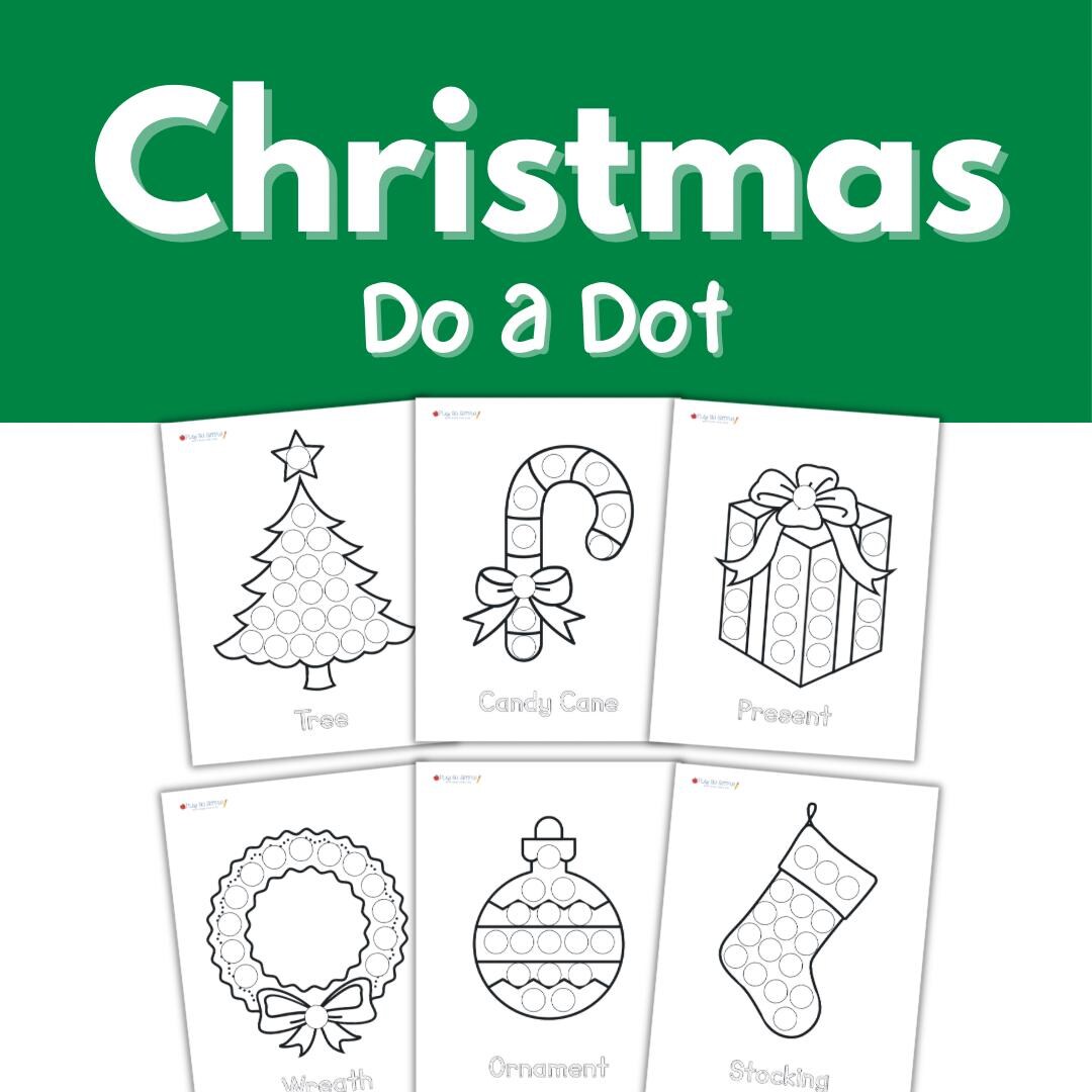 Christmas Dot Printables, Christmas Dot Marker Printables, Do A Dot for ...