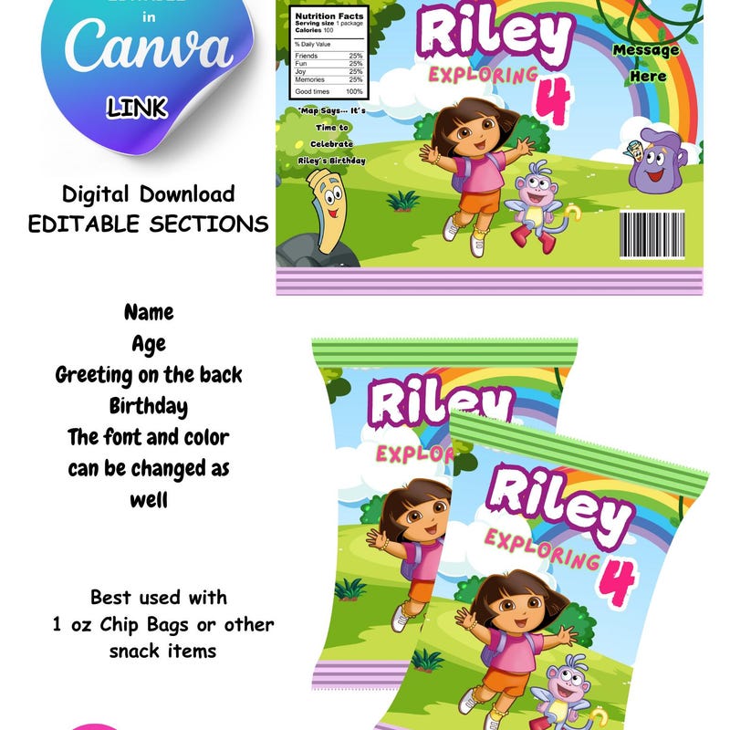 Dora the Explorer Backpack - Etsy